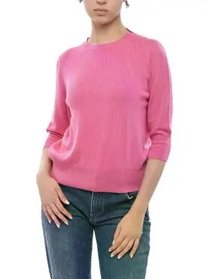 NICOLÒ BERETTA Chicca Cashmere Crew Neck Sweater - Pink