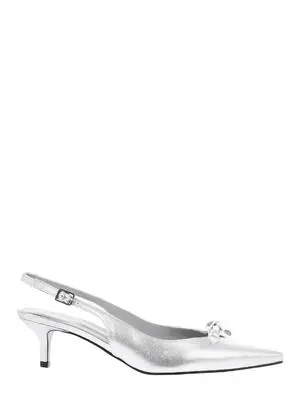 Roberto Festa Bow-detail Slingback Pumps - Grey