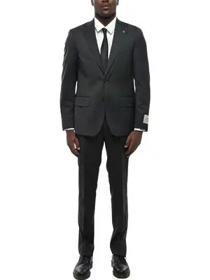Corneliani Single-breasted Virgin Wool Suit - Grey