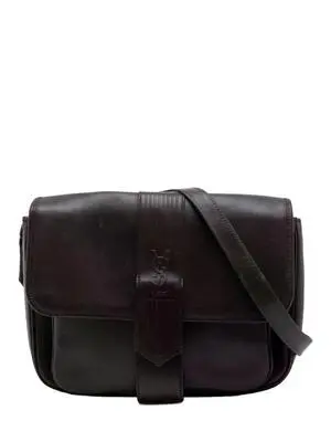Saint Laurent Leather Crossbody Bag - Brown