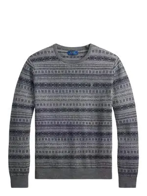 Polo Ralph Lauren Fair Isle Wool Sweater - Grey