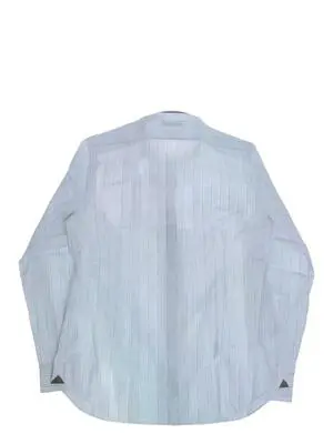 Corneliani Striped French-collar Shirt - Blue