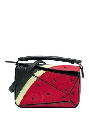 Loewe Mini Calfskin Satchel - Red