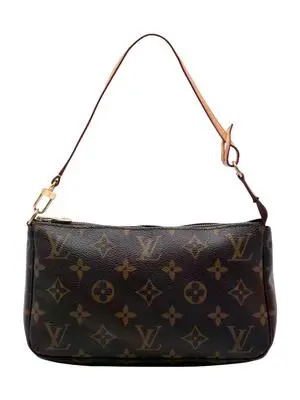 LOUIS VUITTON Monogram Mini Pochette Accessoires Handbag - Brown