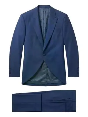 GRASIL Peak-lapels Single-breasted Suit - Blue