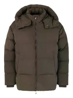 Emporio Armani Hooded Padded Jacket - Brown