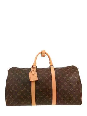 LOUIS VUITTON 50 Keepall Monogram Holdall Bag - Brown