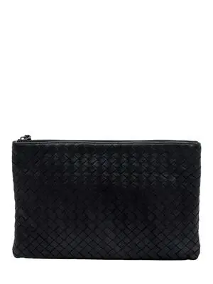 Bottega Veneta Nappa Intrecciato Clutch Bag - Black