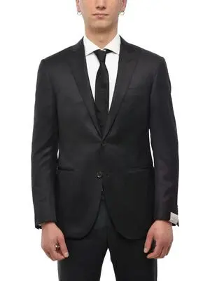 Corneliani Academy Peak-lapel Jacket - Black
