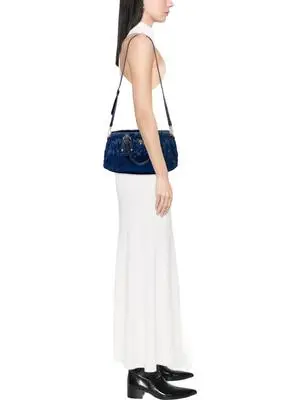 Prada Tessuto Gaufre Satchel - Blue