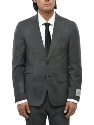 Corneliani Single-breasted Checked Suit - Grey