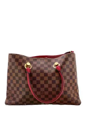 LOUIS VUITTON Riverside Handbag Damier Leather Tote - Brown