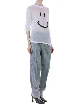Moschino Smiley Mesh T-shirt - White