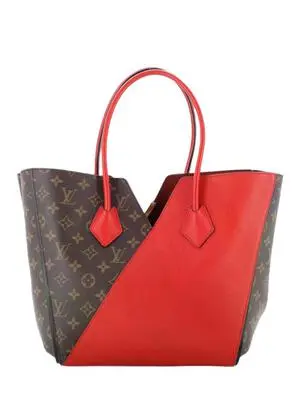 LOUIS VUITTON Monogram Canvas And Leather Kimono Handbag Mm Tote - Red