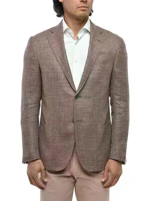 Corneliani District Check Blazer - Brown
