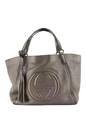 Gucci Soho Leather Medium Shoulder Bag - Grey