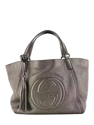 Gucci Soho Leather Medium Shoulder Bag - Grey