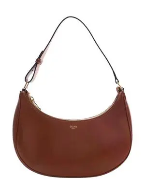 Celine Ava Shoulder Bag In Calfskin - Brown