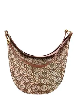 Loewe Luna Anagram Jacquard Hobo Bag - Brown