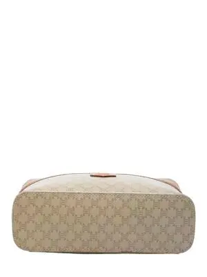 Celine 1996 Macadam Coated Canvas Vanity Bag - Neutrals