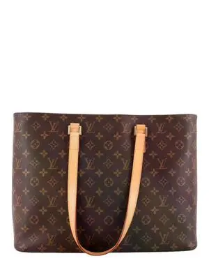 LOUIS VUITTON Luco Handbag Monogram Canvas Tote Bag - Black