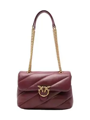Pinko Love Birds Quilted Shoulder Bag - Red