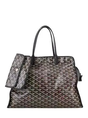 Goyard Hardy Pet Carrier Coated Canvas Pm Tote Bag - Black