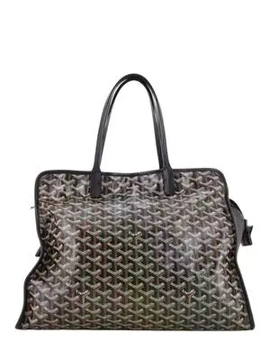 Goyard Hardy Pet Carrier Coated Canvas Pm Tote Bag - Black