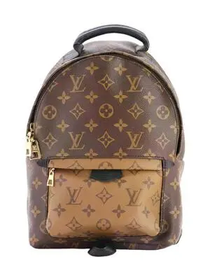 LOUIS VUITTON Louis Vuitton Palm Springs Reverse Monogram Canvas PM Backpack Black
