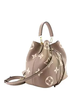 LOUIS VUITTON Monogram Empreinte Giant Mm Bucket Bag - Grey