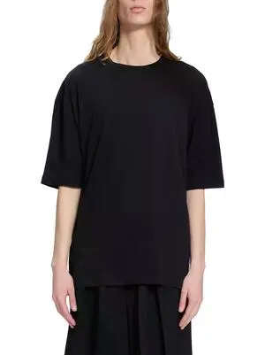 ANN DEMEULEMEESTER Slogan-print Cotton T-shirt - Black