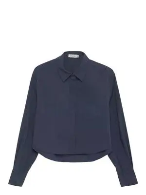 Simkhai Renata Cropped Shirt - Blue