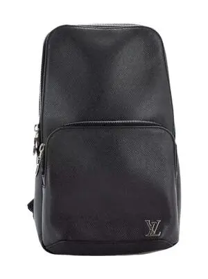 LOUIS VUITTON Avenue Sling Bag In Taiga Leather - Black