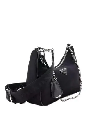 Prada Re-edition 2005 Shoulder Bag Tessuto - Black