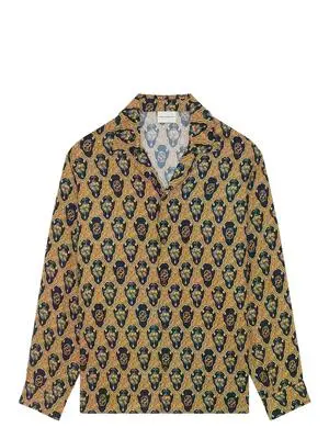 Drole De Monsieur Baroque Grapes-print Shirt - Gold