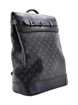 LOUIS VUITTON Steamer Monogram Eclipse Canvas Backpack - Black