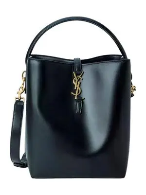 Saint Laurent Le 37 Smooth Leather Bucket Bag - Black