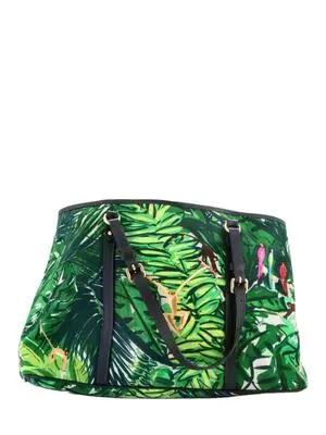 LOUIS VUITTON Louis Vuitton Ailleurs Cabas Limited Edition Printed Canvas PM Tote Bag Green