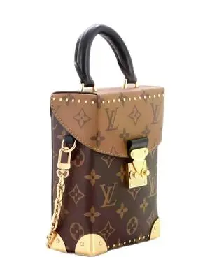 LOUIS VUITTON Camera Box Nm Studded Reverse Monogram Canvas Crossbody Bag - Brown