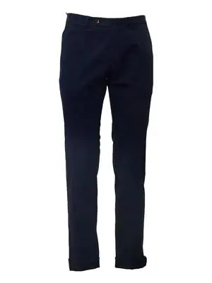 PT TORINO Slim-fit Gabardine Trousers - Blue