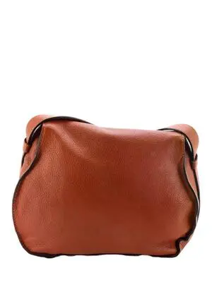 Chloé Marcie Leather Medium Crossbody Bag - Brown
