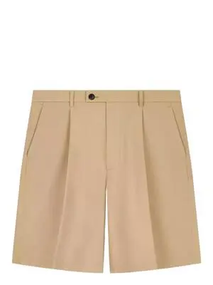 Emporio Armani Pleated Detail Tailored Shorts - Neutrals