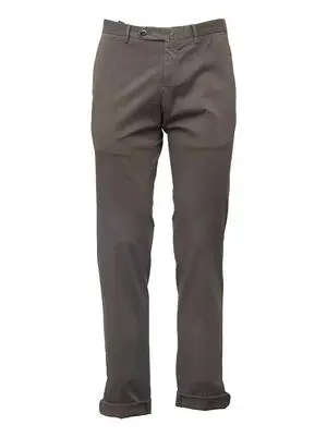 PT TORINO Pressed-crease Slim-fit Trousers - Grey