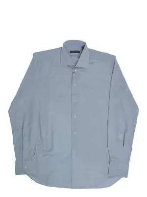 Corneliani Wrinkle-free French-collar Shirt - Blue