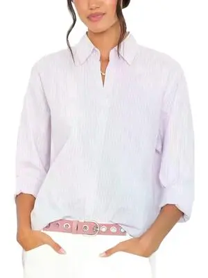 Xirena Striped Shirt - Grey