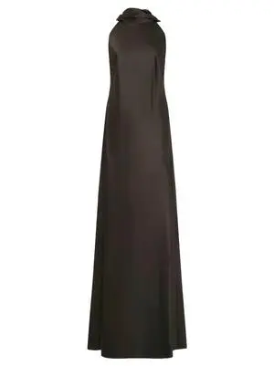 RALPH LAUREN Ralph Lauren Collection Halterneck Tie-Fastening Maxi Dress