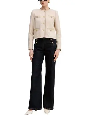 Luisa Spagnoli Vasari Bouclé Jacket - Neutrals