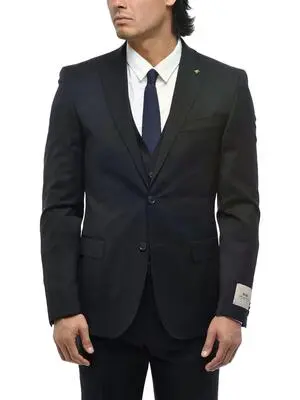Corneliani Notch-lapel Three-piece Suit - Blue
