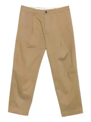 NINE:INTHE:MORNING Pleated Straight-leg Trousers - Neutrals