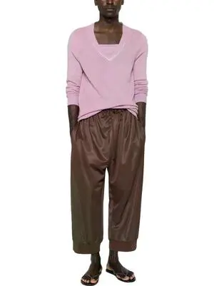 A.N.G.E.L.O. VINTAGE CULT Layered Neckline Knit Jumper - Pink